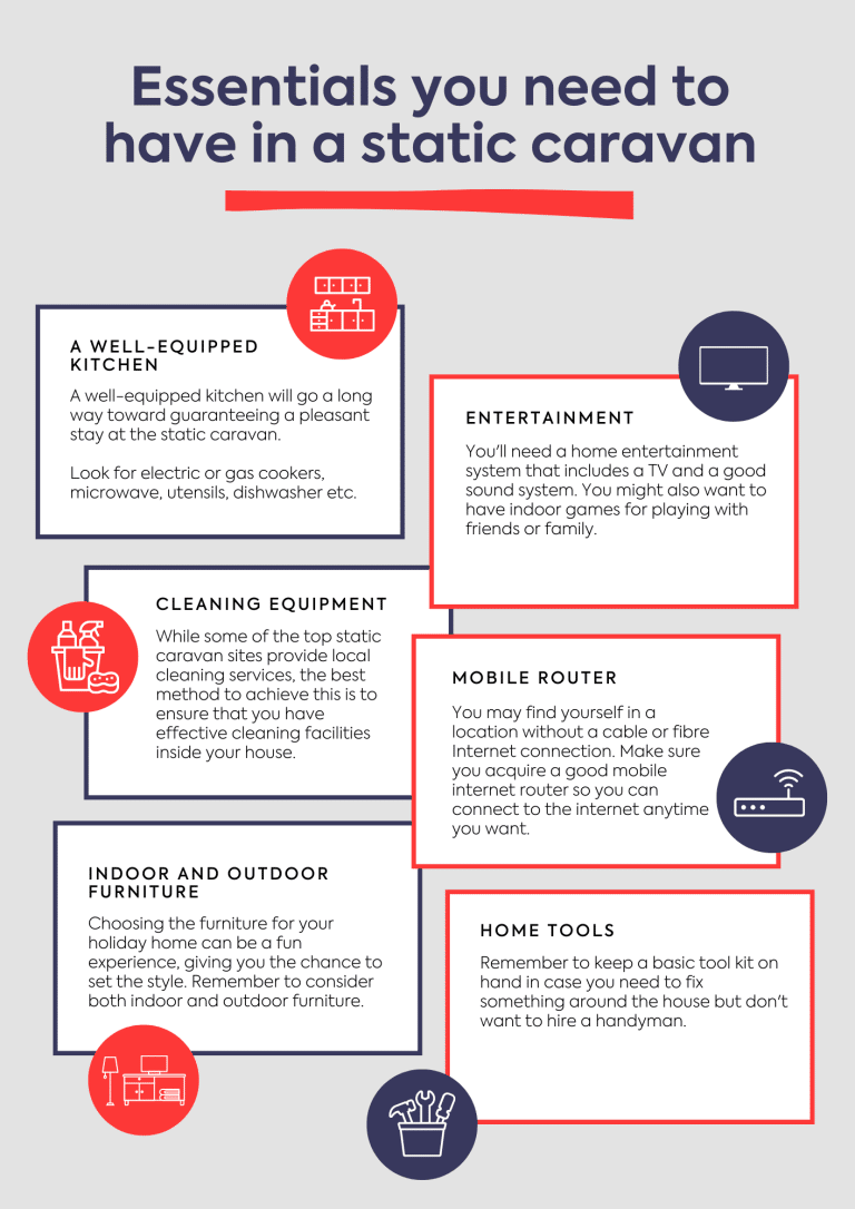 7 Essentials You Need to Have in Static Caravans | Parklink